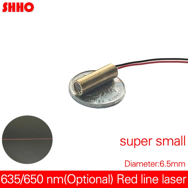 High quality Diameter 6.5mm length 21mm small size 650nm 635nm 5mw red ...