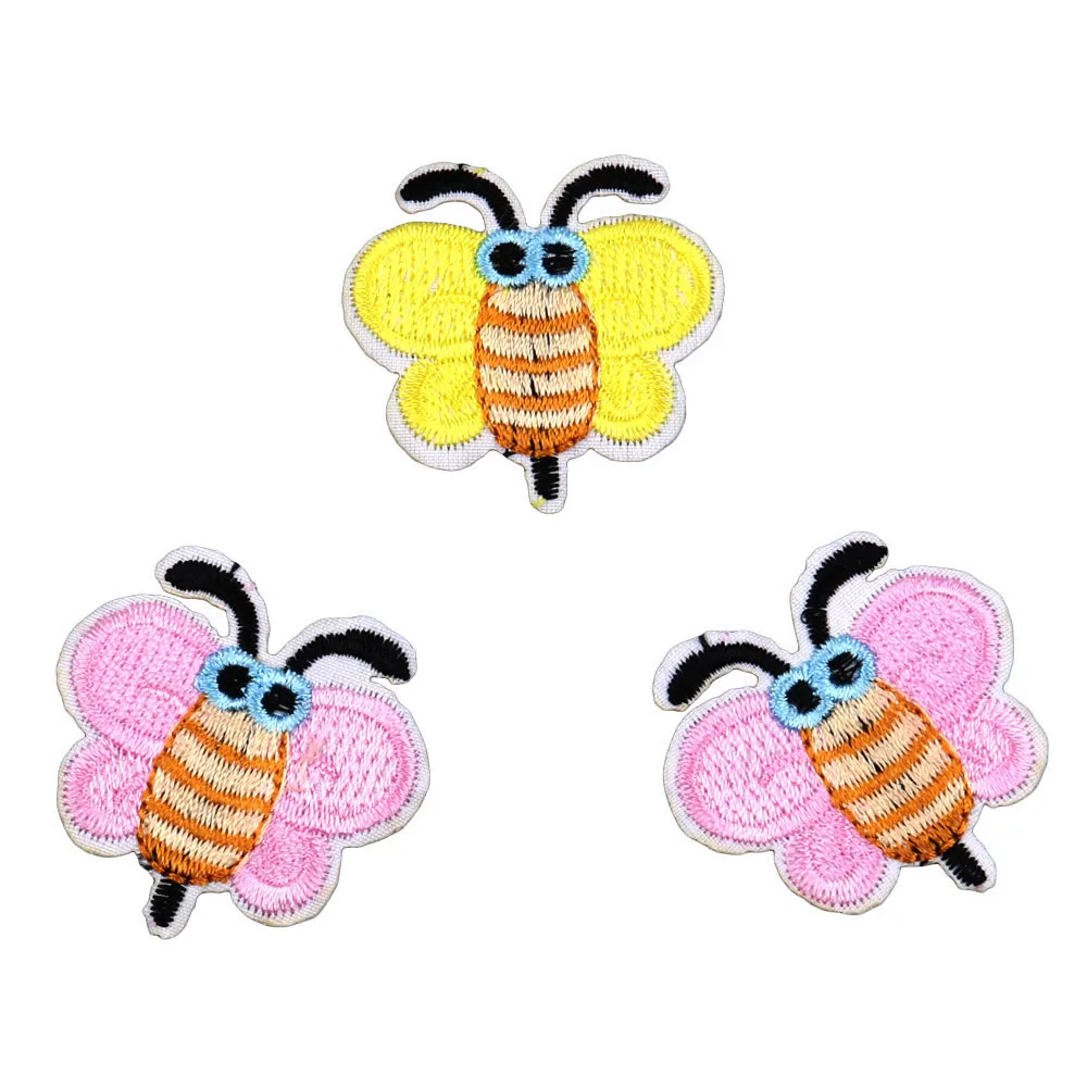 10 pcs/lot bee patch high quality Embroidered iron on patches For ...