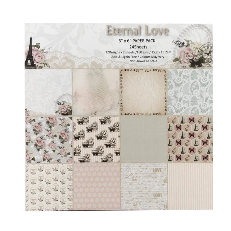 Cute-Scrapbooking-Set-Lovely-6-Sheet-Pad-Paper-Kit-Background-Paper ...