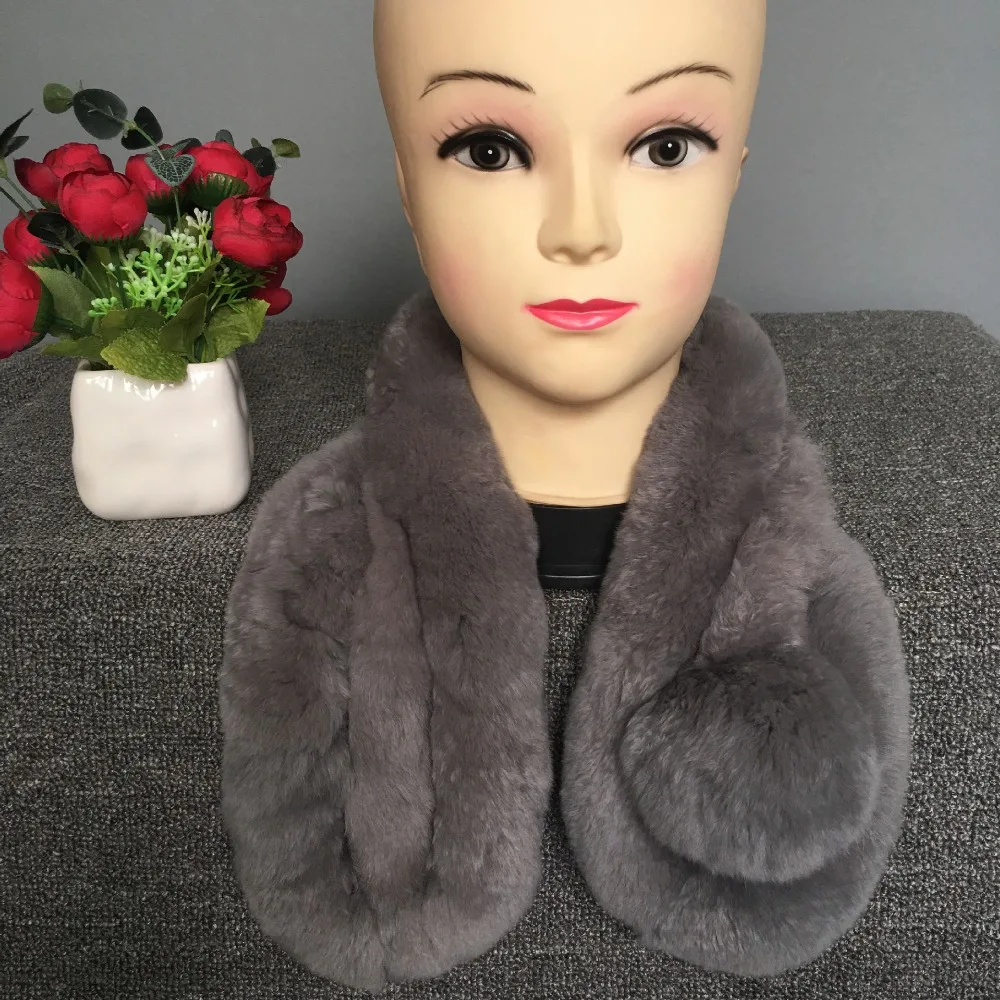 factory direct sale women's genuine rabbit fur scarf retail and ...