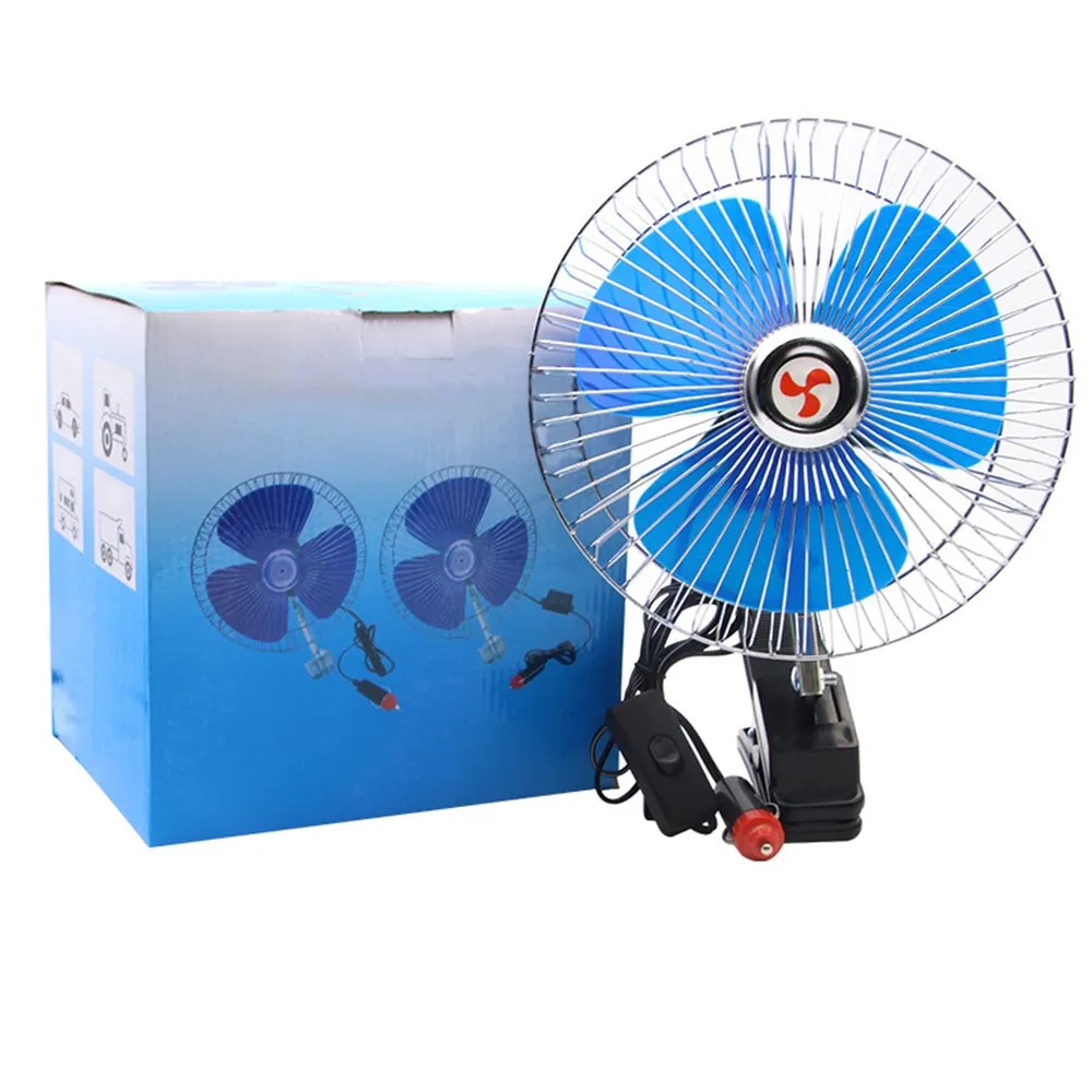 12V Mini Electric Car Fan Cooling Low Noise Summer Car Air Conditioner ...