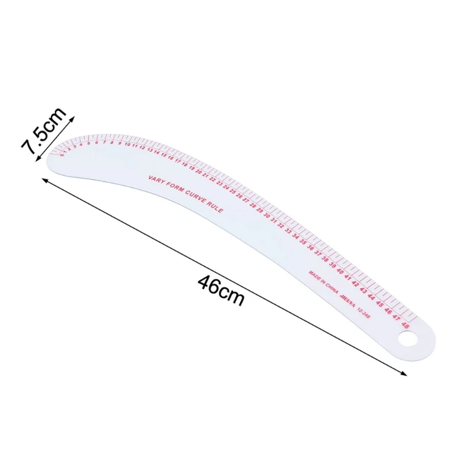 1PC Plastic Sewing Square Curve Ruler Tailor Drawing Craft Tool DIY ...