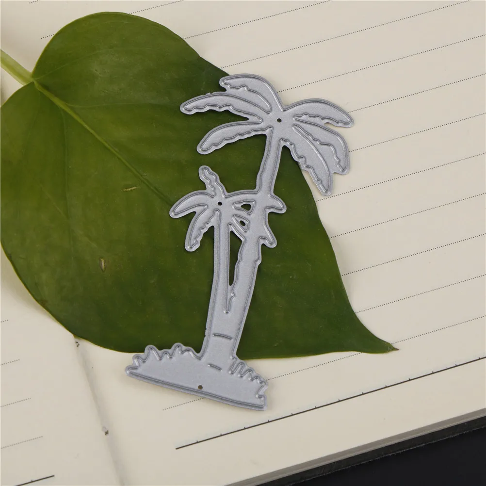 DIY Metal Coconut Tree Cutting Dies Stencil Album Scrapbooking Die Cuts ...
