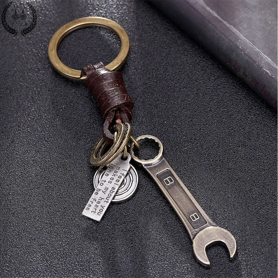 2020 Hot sale new useful alloy spanner keychain Fashion wrench antique ...