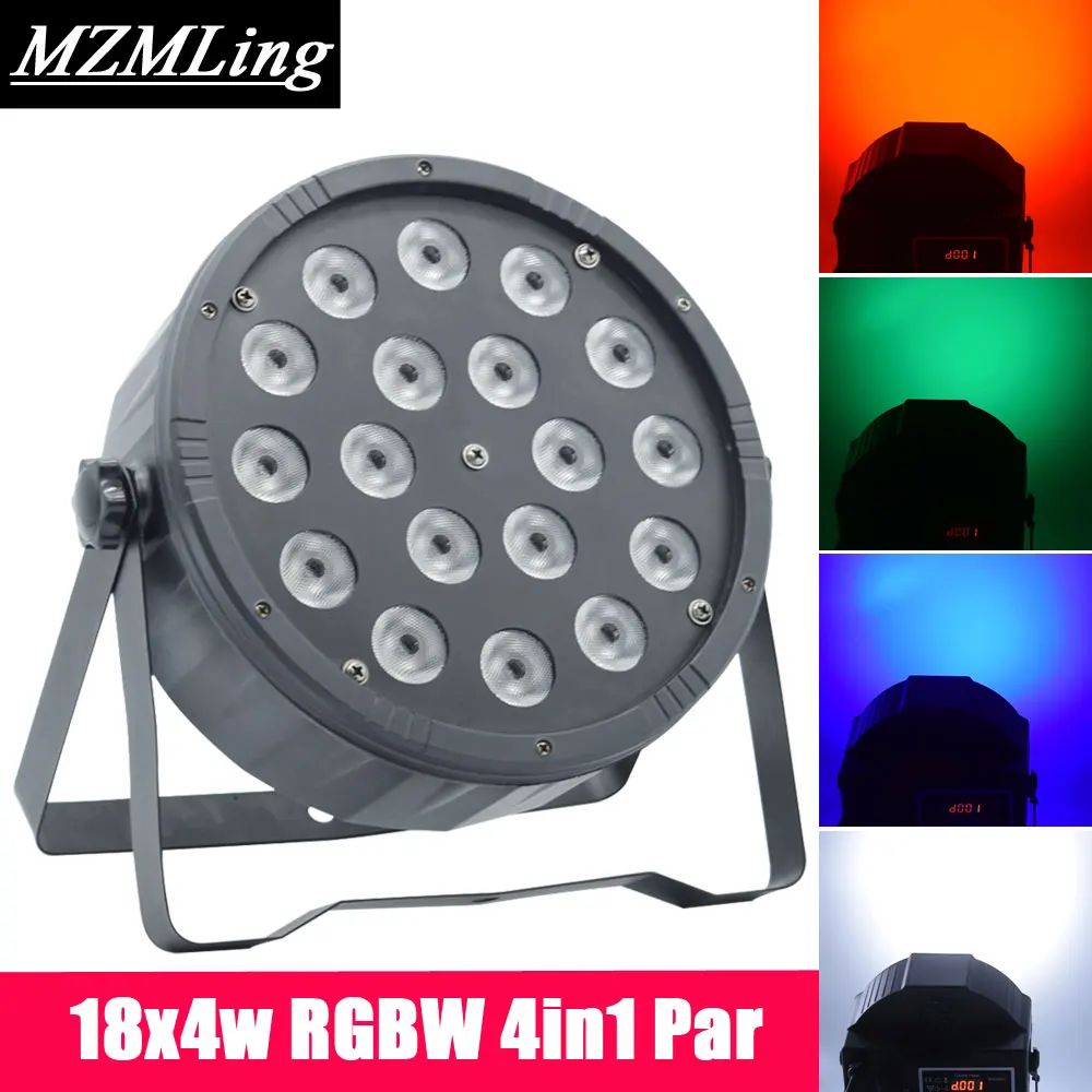 Luz Par LED RGBW 4 en 1, 18x4w, profesional, para DJ /Bar/fiesta ...