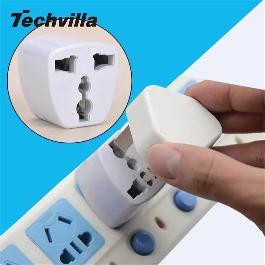 techvilla For Portable Universal Travel Power Plug Adapter Converter UK ...
