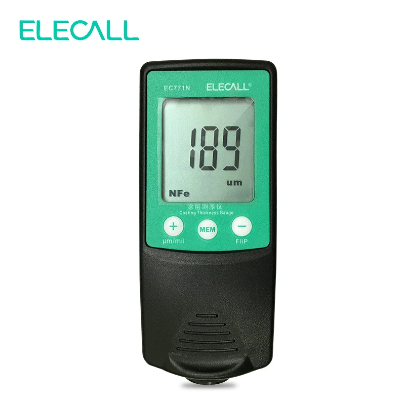 ELECALL EC771N Digital Thickness Gauge Coating Meter Width Measuring ...