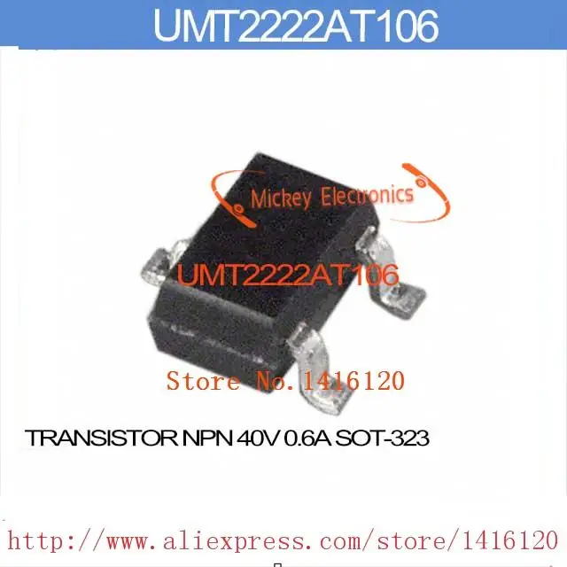 umt2222at106 트랜지스터 NPN 40v 0.6a SOT 323 umt2222at106 2222 umt2222 ...