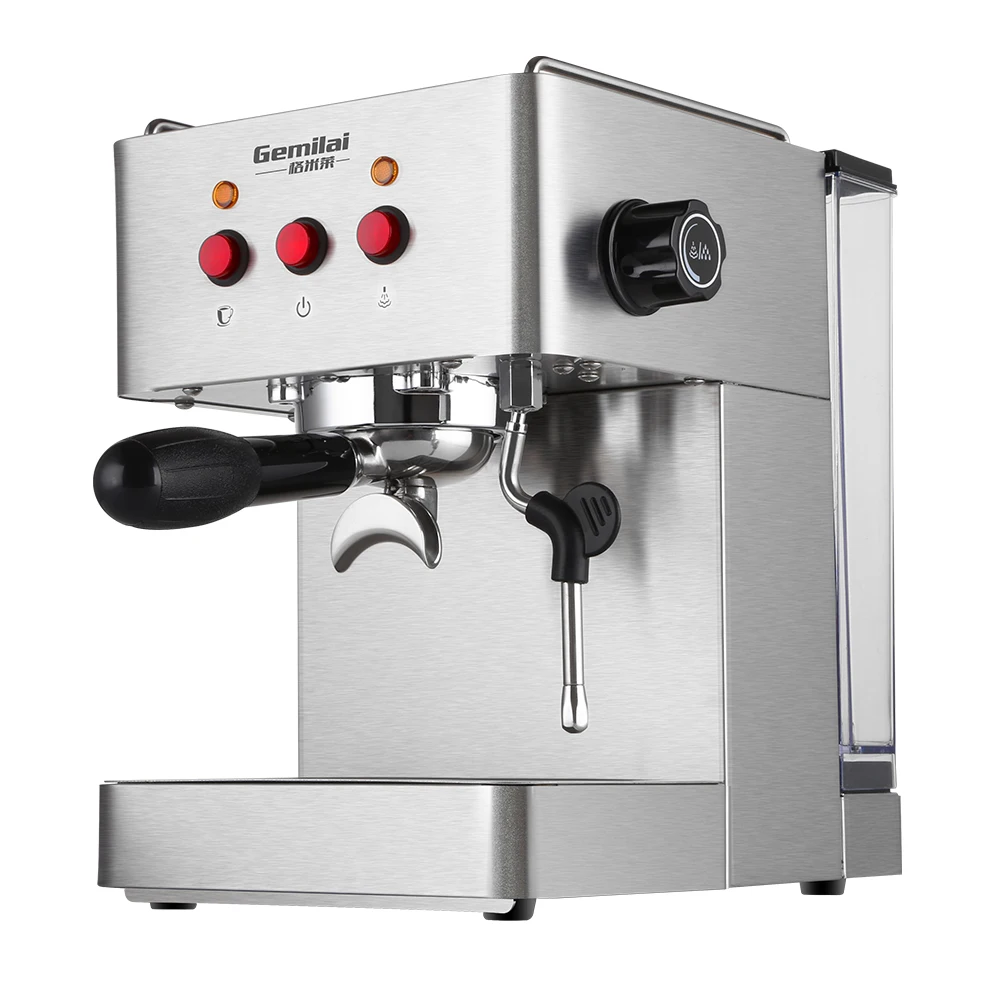 Máquina de café Espresso de 15 Bar, cafetera italiana semiautomática de espuma a presión ...