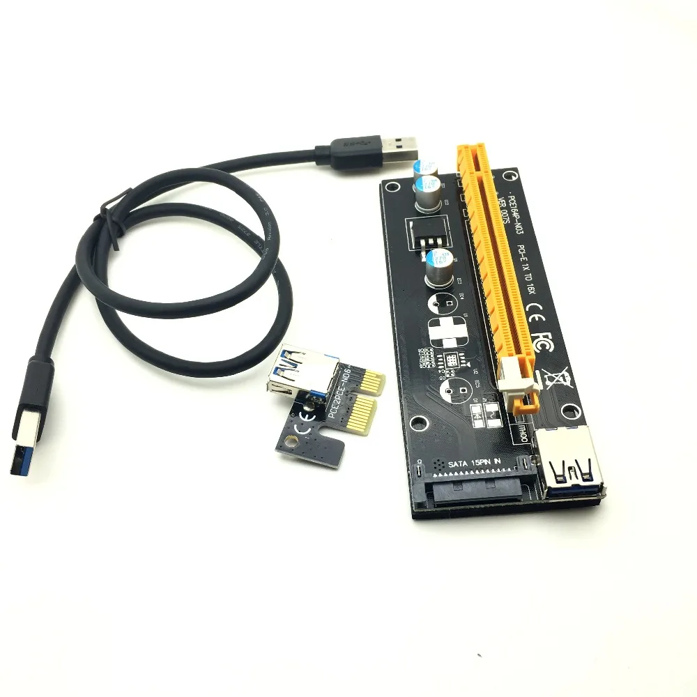 Extensor de cartão pci express pci e 1x para 16x riser, adaptador pcie ...
