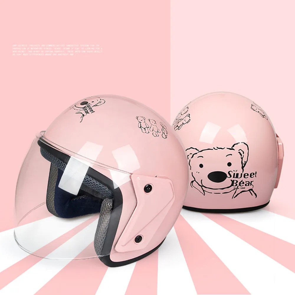 New Arrivals Four seasons universal cute half helmet Open Face ...