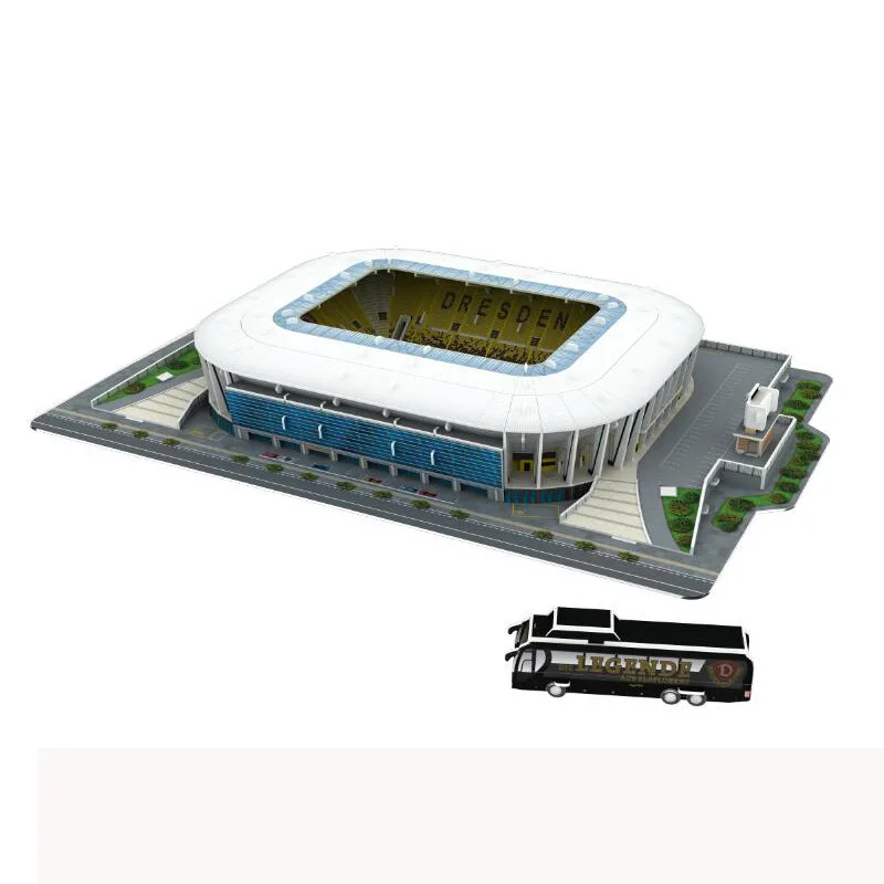 Classic Jigsaw Architecture Moscow Dynamo Football Stadiums DIY Brick ...