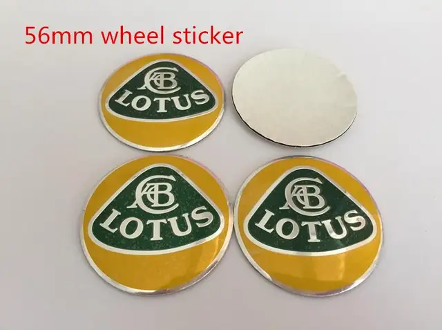 20pcs 56mm 60mm Lotus logo Car emblem Wheel Center Hub Cap wheel Badge ...