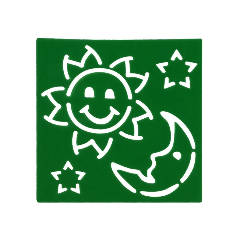 14*14 Sun moon pvc 레이어링 스텐실 Diy 스크랩북 컬러링, 페인팅 스텐실, 홈 데코 diy 등 제품 이미지 ...