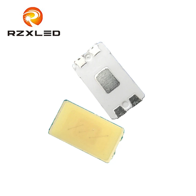 100pcs/lot Led 0.5w 3.2v 150ma Cathode And Anode Pad On The Same Sides Cold White 5630package ...