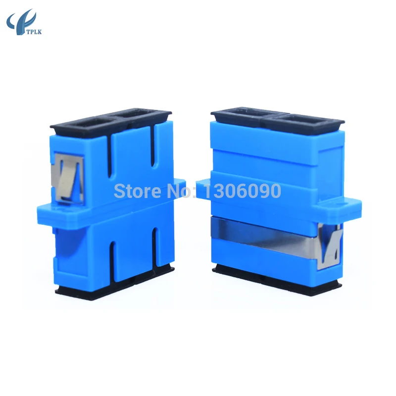 50PCS/lot New Hot SC Dual Adapter SC / UPC Adapter SC Double Flange SC ...