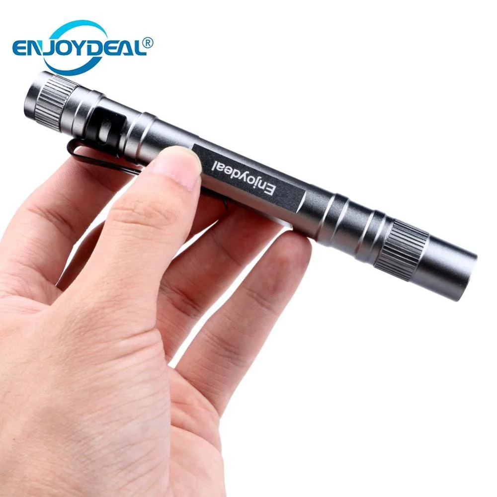 Mini Led Flashlight Penlight 1000 Lumens Lamp Clip Small Flashlight ...