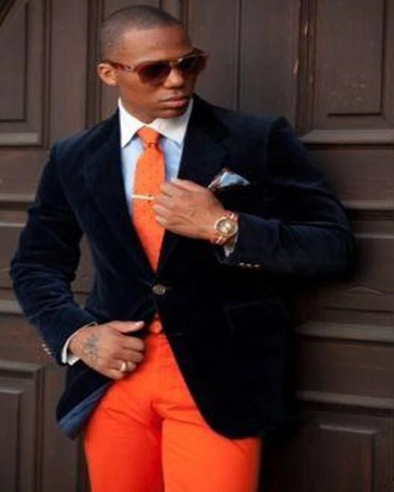 Orange And Blue Tuxedo