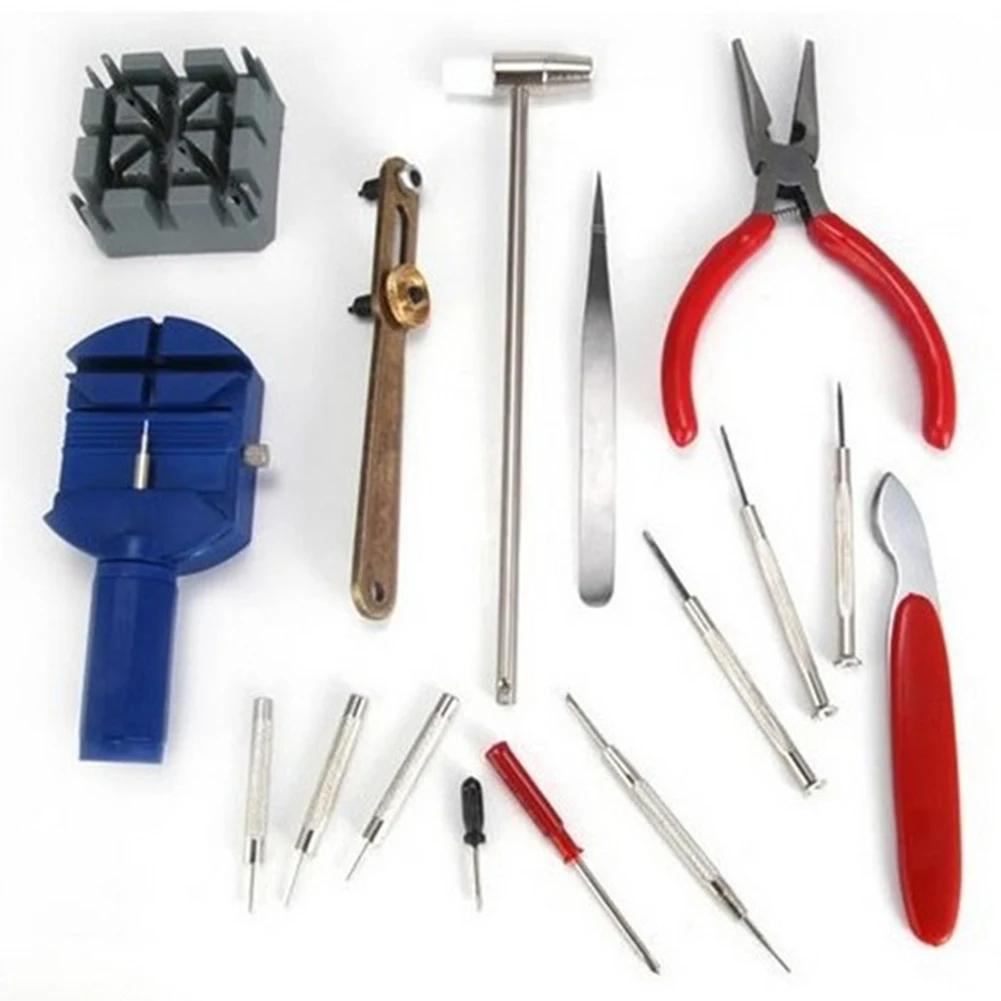 New Brand 16Pcs Watch Tools Watch Opener Watch Repair Tool Kit horloge ...