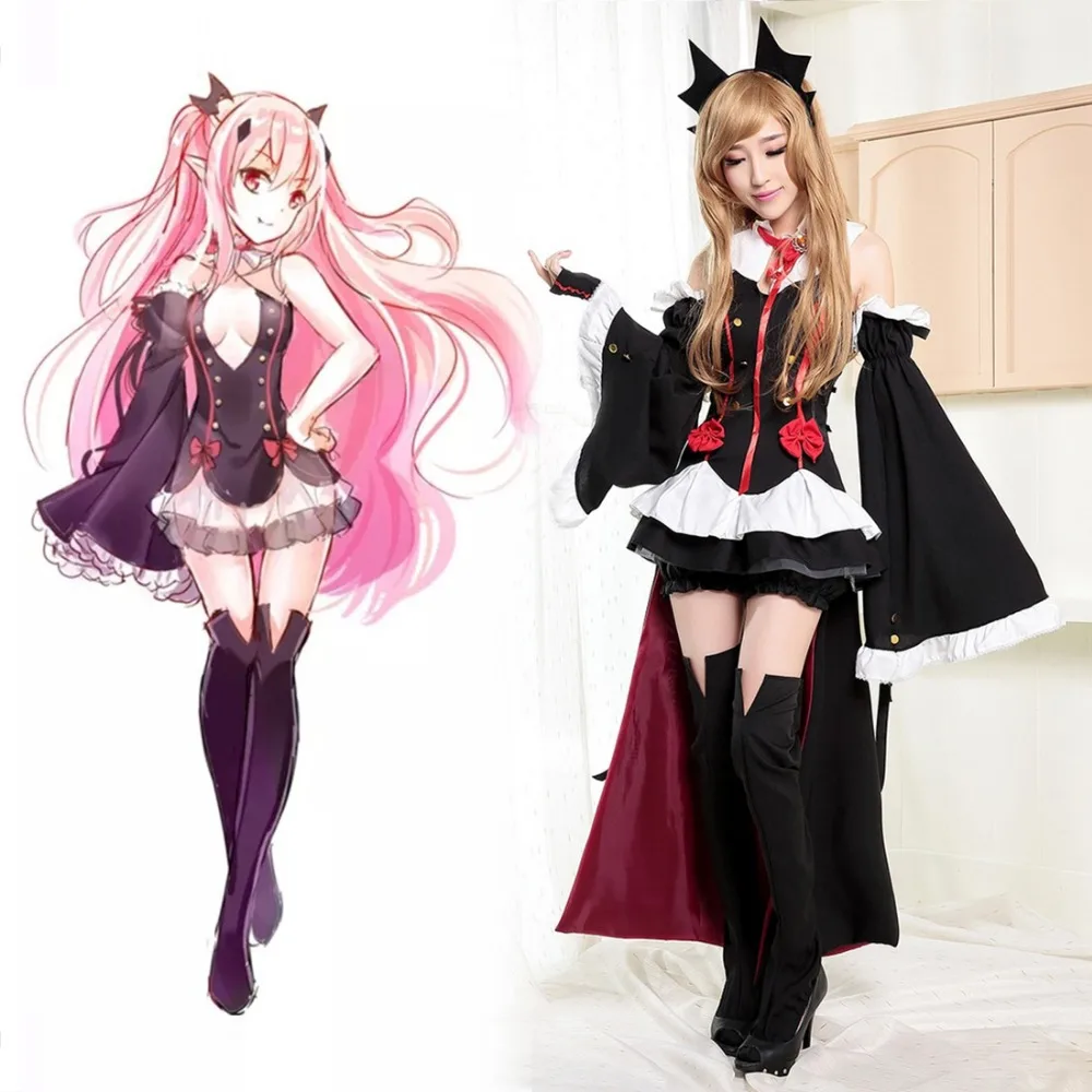 Japanese Anime Seraph Of The End Krul Tepes Cosplay Vampire Costume Japanese Anime Seraph Of The End Krul Tepes Cosplay Vampire Costume