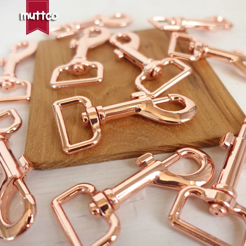 20pcs/lot DIY puppy leash wholesale rose golden 25mm metal key chain ...