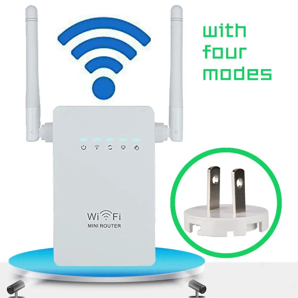 Wireless Wifi Repeater 802.11N/B/G Network Router Expander W ifi ...
