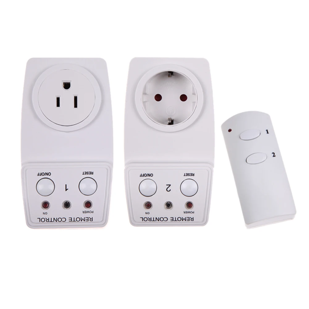Wireless Smart Remote Control Outlet 2 Pack AC Power Light Switch ...