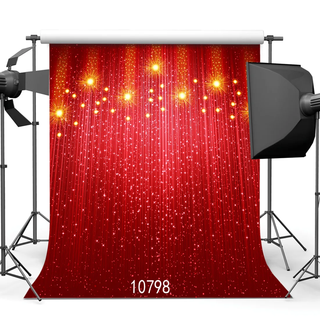 Christmas lighting photography backdrops red photo studio background ...