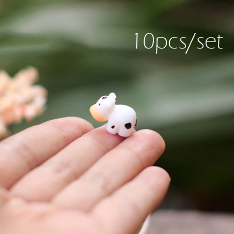 10 Pcs Thuis Micro Fairy Tuin Miniatuur Decoratie Cartoon Cut Mini Koe ...
