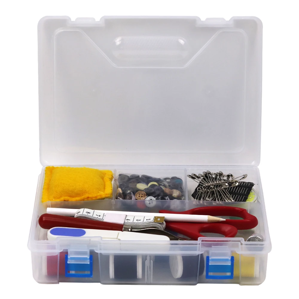 D&D Travelling Plastic Sewing Kit Sewing Box Multifunction Storage Box ...