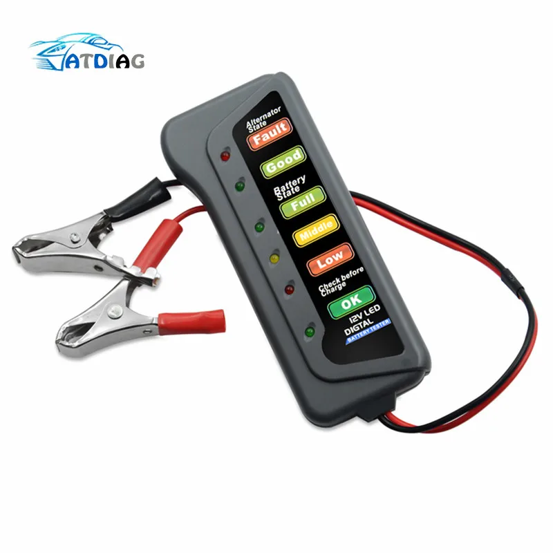 Power Supply Tester With 6 Led Light Display Battery Tester Digital ...