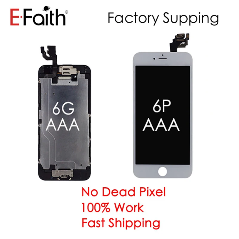 20PCS/Lot Full Assembly LCD Replacement For iPhone 6 6P Screen Display ...