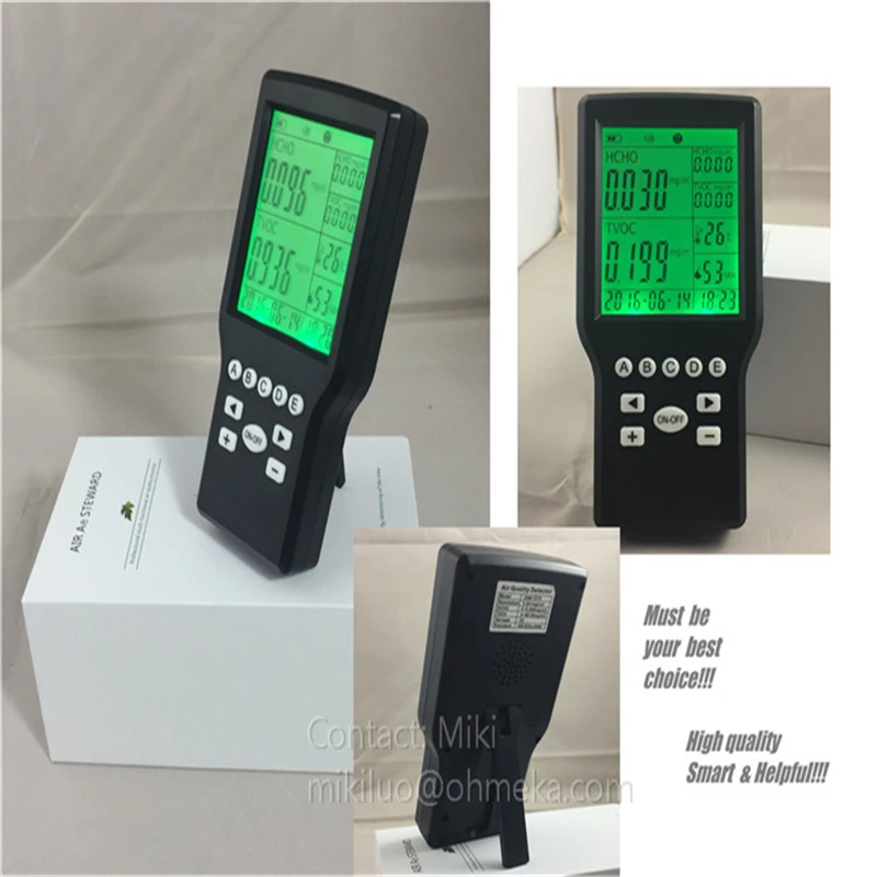 Formaldehyde Monitor Detector with Alarm for Home and office Use ...