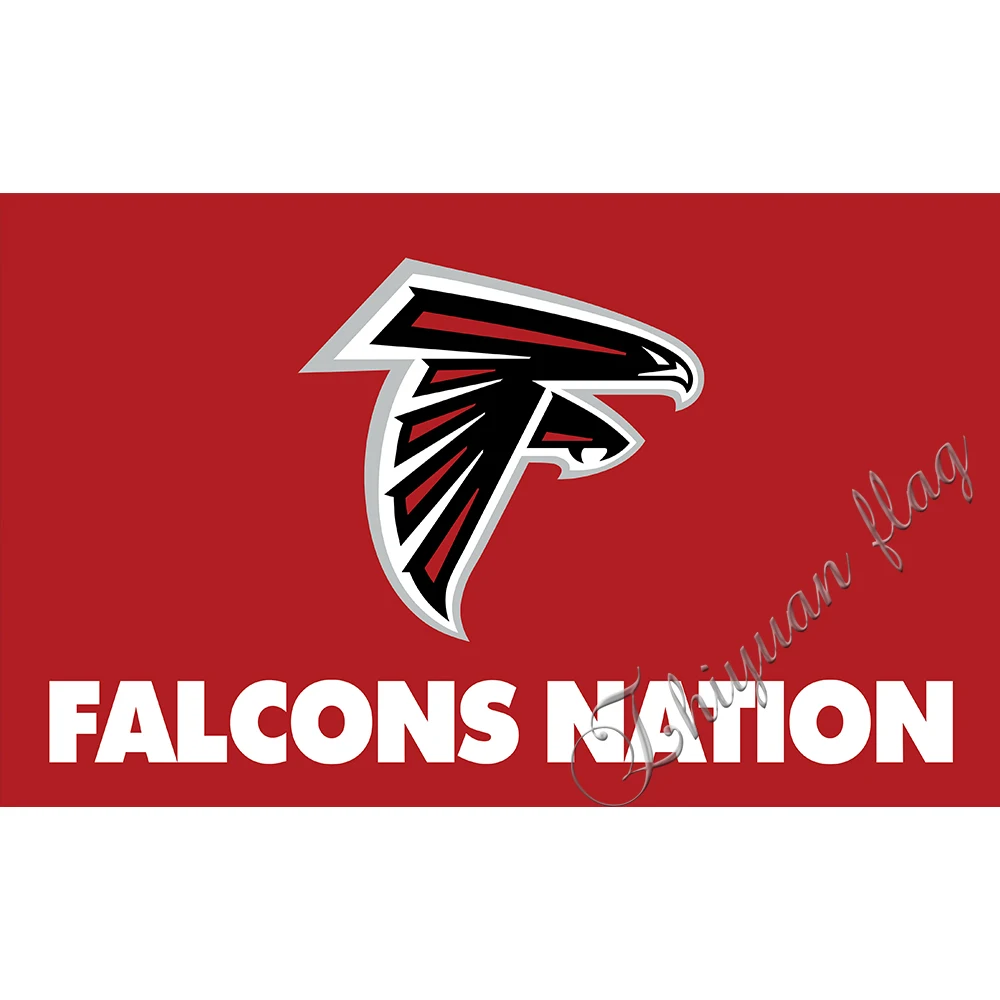 Atlanta Falcons NATION Flag 150X90CM Banner 100D Polyester3x5 FT flag ...