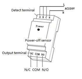 Wired Power Failure Alarm Sensor Detector for Smart Home
