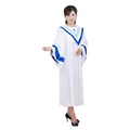 BLESSUME Catholic White Alb Vestments Solid Robe Church Clergy ...