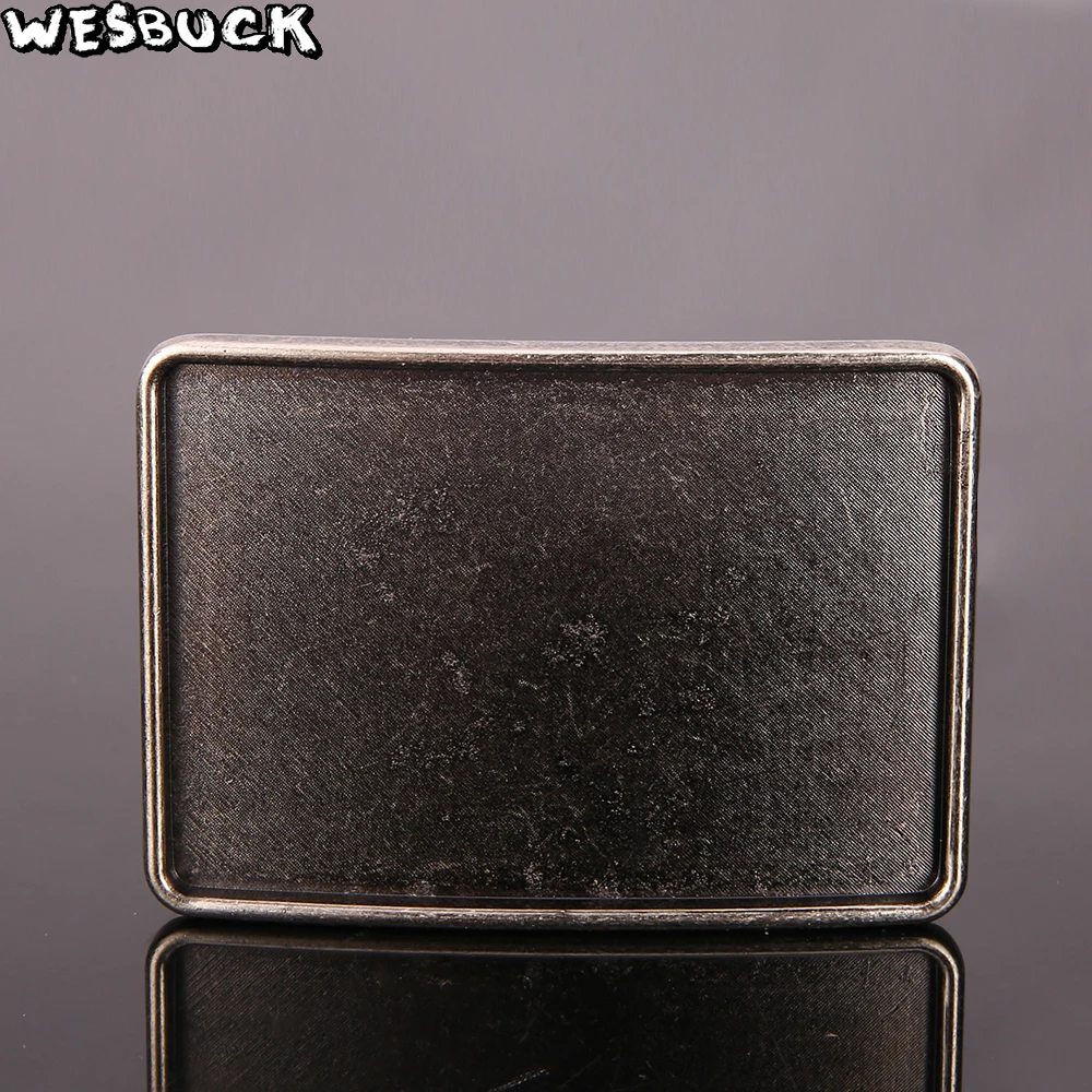 Wesbuck Brand New Style High Quality Rectangle Vintage Silver Blank Diy ...