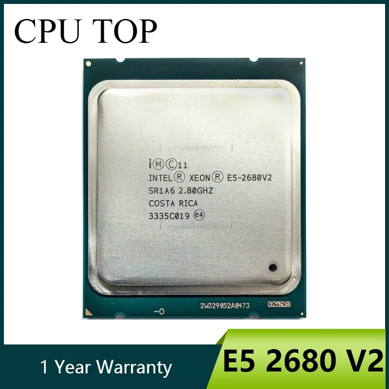 Intel Xeon E5 2680 V2 Processor 2.8GHz 25M LGA 2011 SR1A6 C2 E5 2680 V2 ...