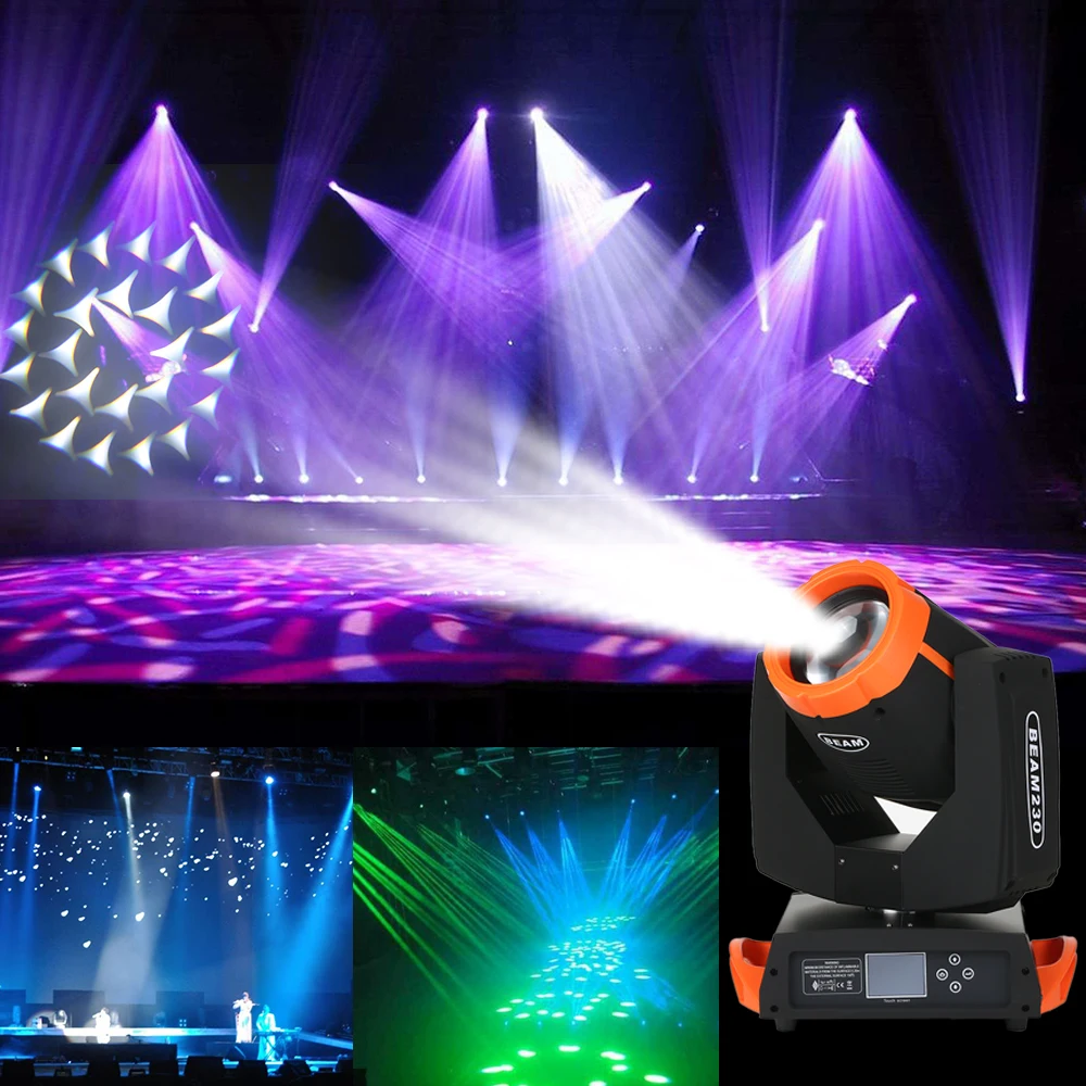 230W Beam Moving Head Stage Light DMX512 16 Channel 14 Color Prism ...