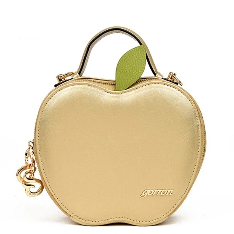Women Luxury Designer Fruit Apple Handbag Leather Girl Cute Fresh ...