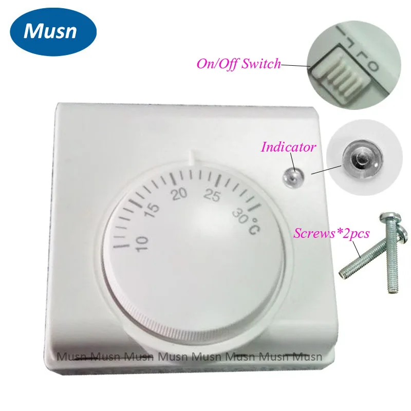 10pcs/lot Air Thermostat Mechanical Thermostat Room Temperature Switch ...