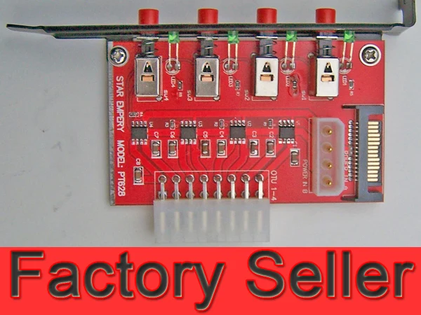 Four channel SATA device power switch, SATA hard drive HDD Power ...