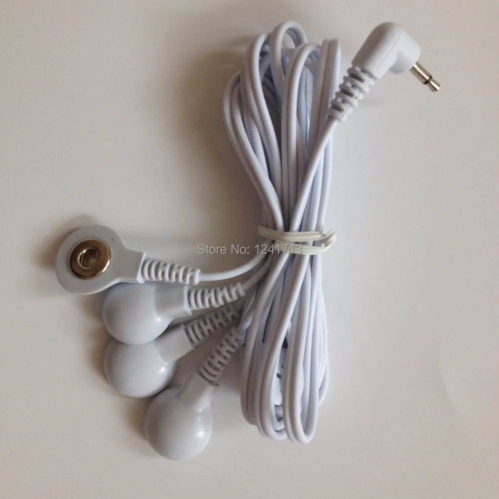 2pcs/set 4 in 1 DC 2.5mm TENS unit electrode lead wires cables ...