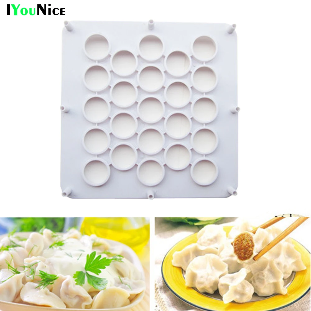 23Holes Dumpling Mould Tools Dumplings Maker Ravioli Aluminum Mold ...