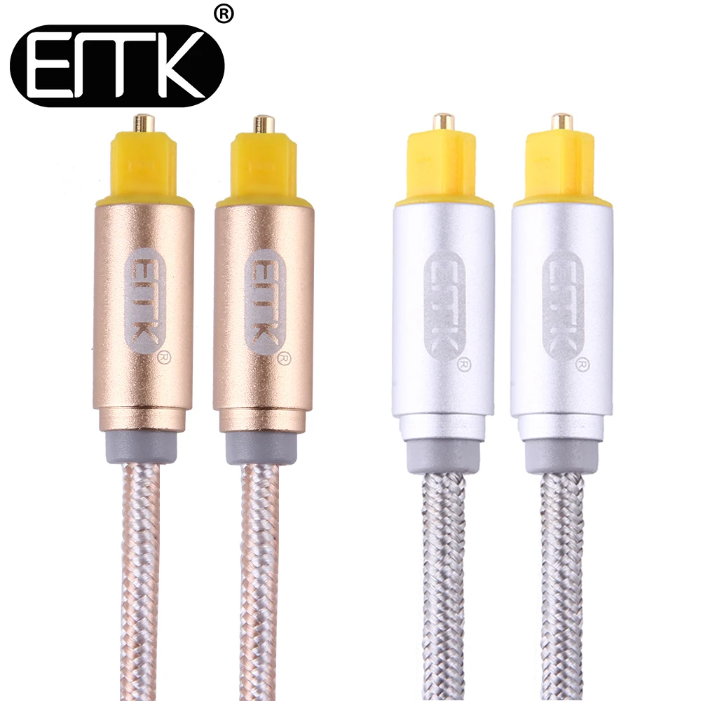 Nuevo Cable de Audio óptico Digital Toslink, Cable S/PDIF de EMK, 2m, 6,6 pies|toslink cable ...