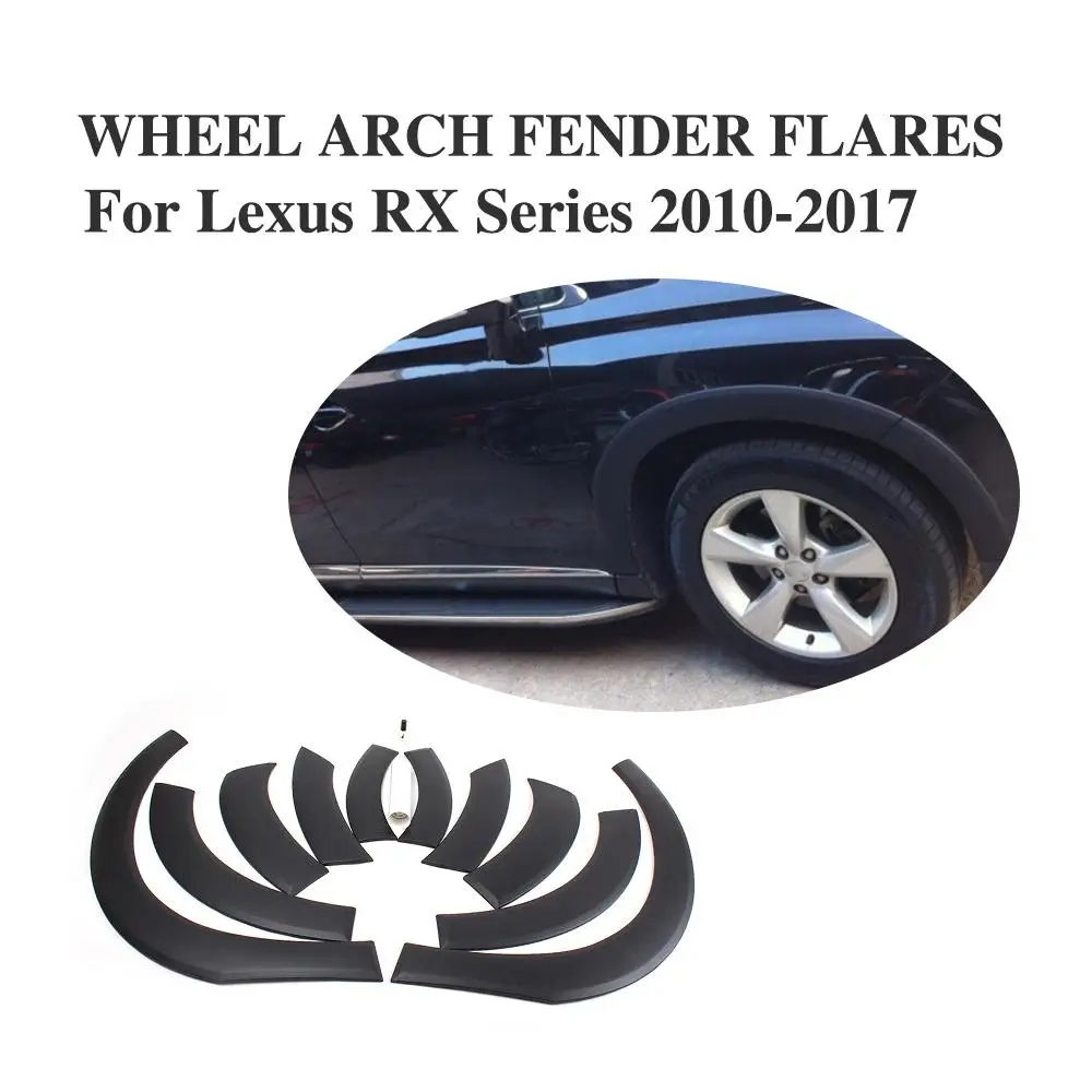 PP Black Wheel Arch Lip Cover Fender Flares Trim For Lexus RX270 RX330 ...