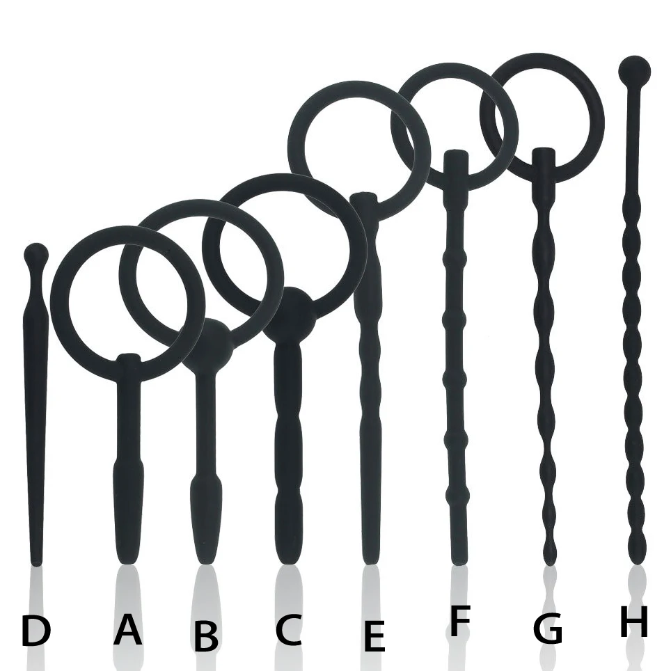 Silicone tube catheter urethral plug male sounding rods penis plug ...