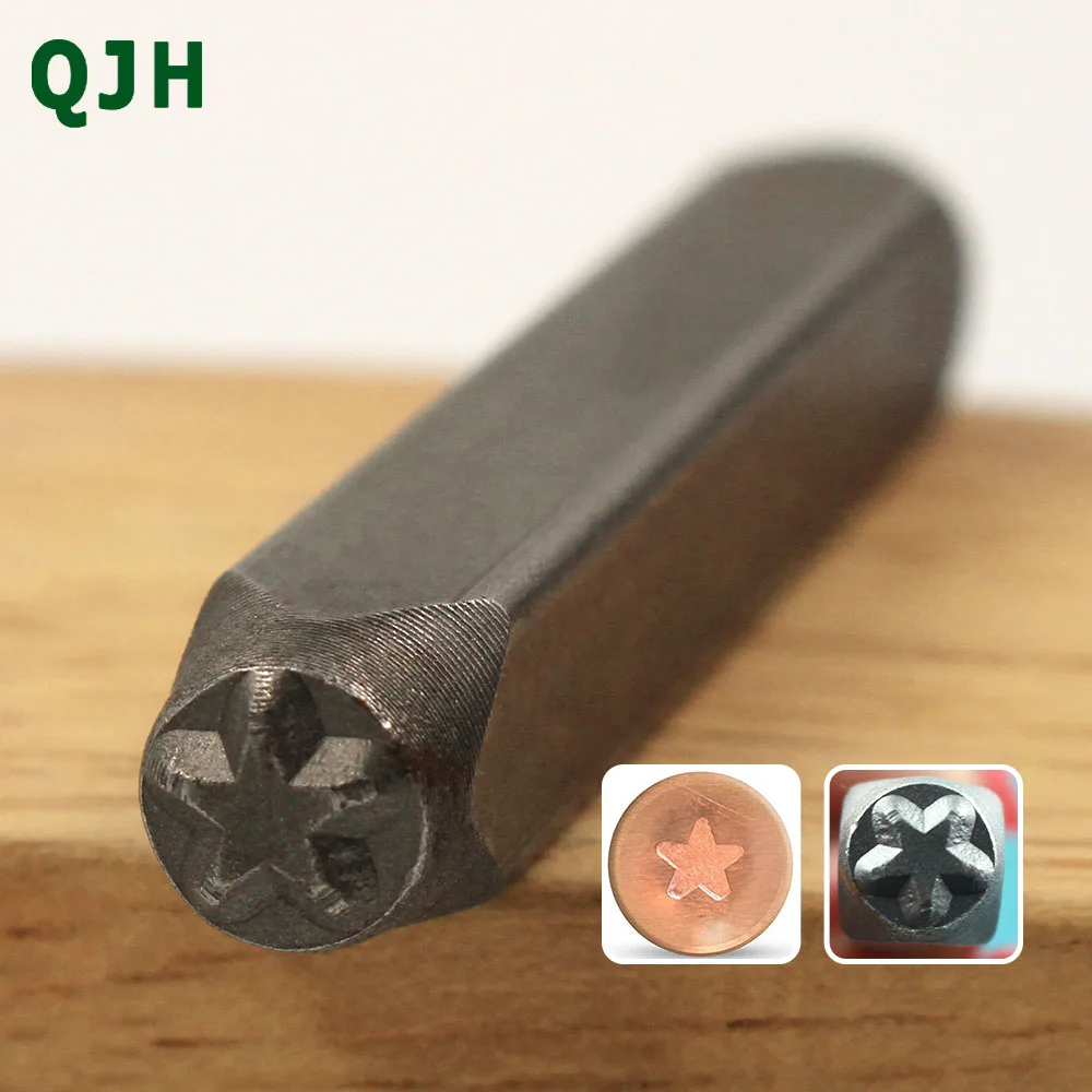 Artigianato-in-pelle-5mm-simboli-a-stella-lettere-in-acciaio-lettere-in ...