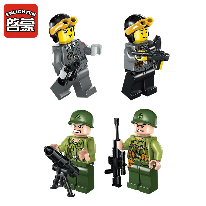 World War II Classic/Tiger Tank/Mortar/Military Fighter Figures ...