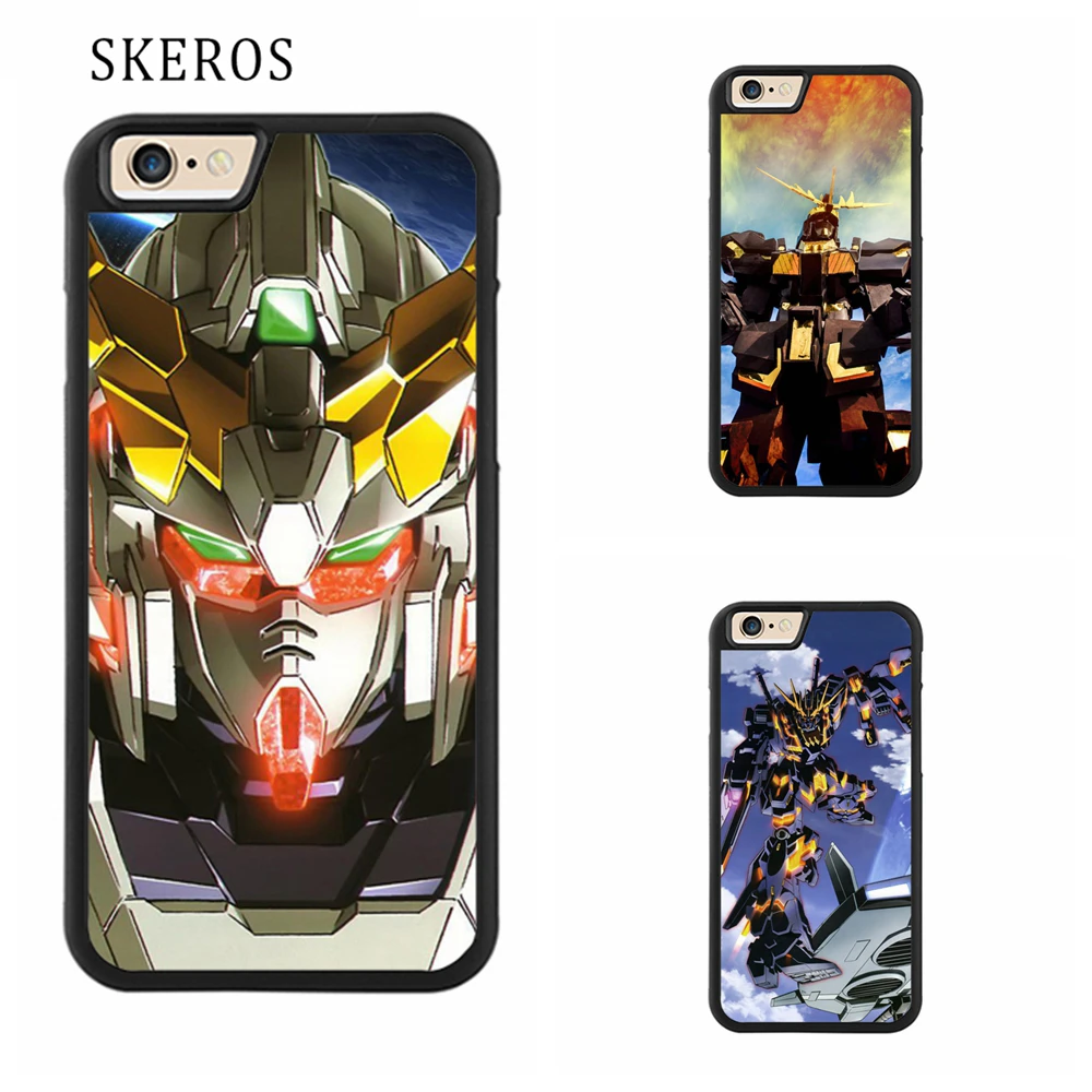 SKEROS Gundam Full Protective cover cell phone case for iphone X 4 4s 5 ...